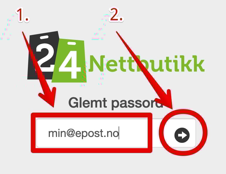 Innlogging i nettbutikken din